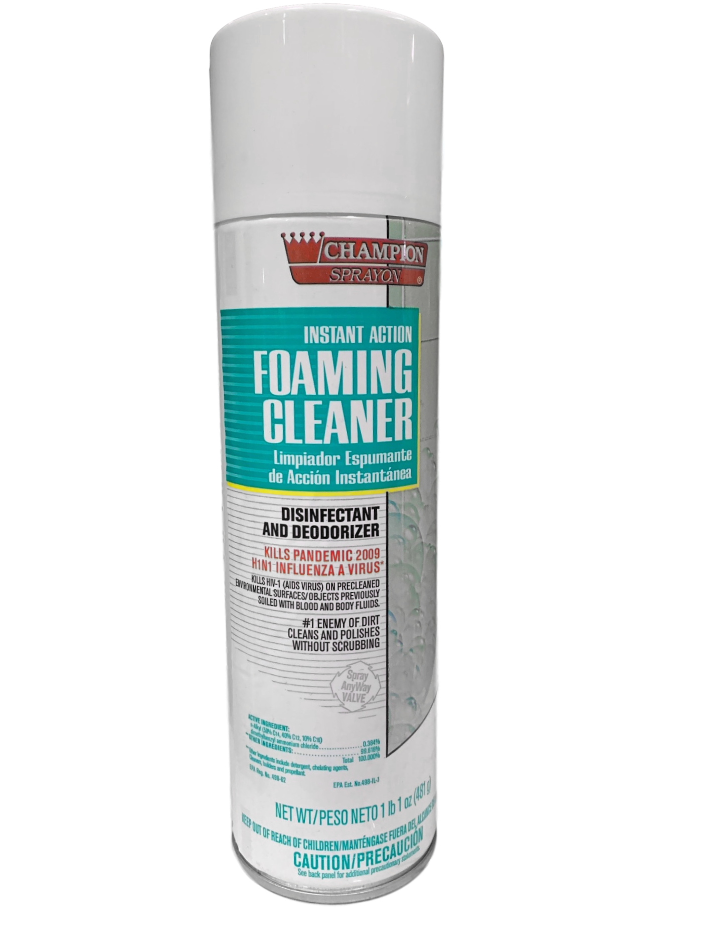 Foaming Disinfectant Cleaner 12/17oz - Tahoe Supply Company